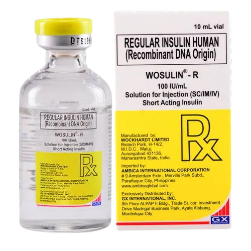 WOSULIN-R Regular Insulin Human (rDNA origin) 100IU / mL Suspension for ...